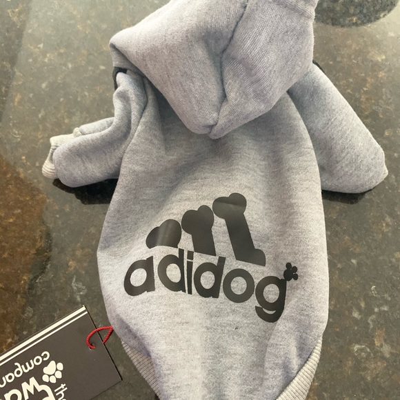 Adidog | Other | Grey Dog Adidog Sweatshirt | Poshmark